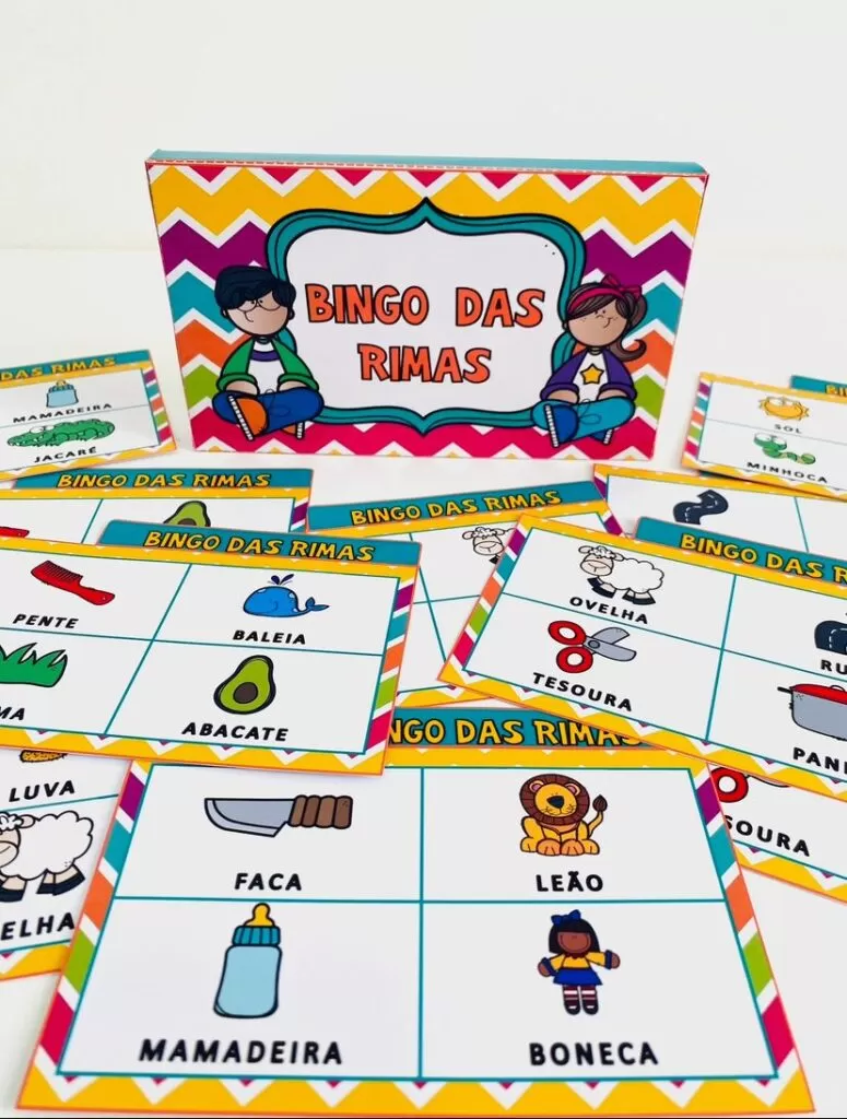 Bingo de rimas / Bingo de rimas / Bingo de rimas / Imprimibles de rimas ...